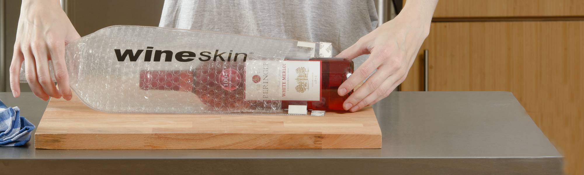 WineSkin - the world's best bottle transport bag
